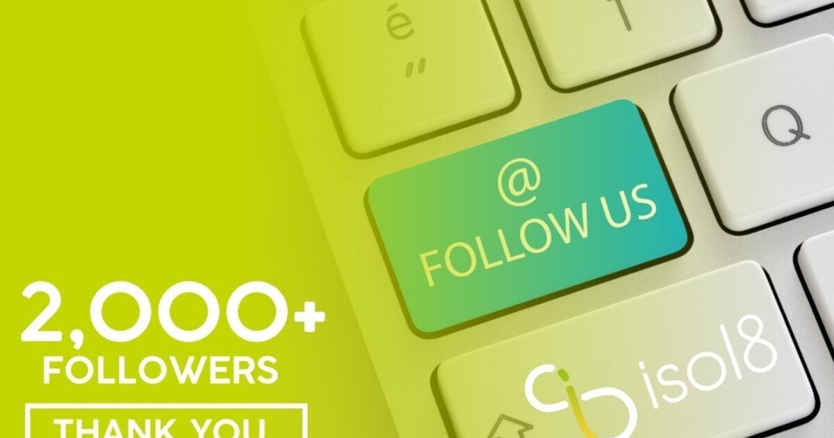 Continued growth of our LinkedIn presence | isol8